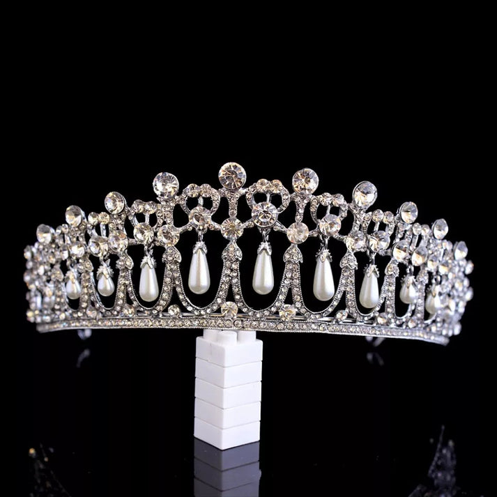 Princess Diana Tiara Cambridge Lovers Knot Silver Crown queen spencer – surethings.net
